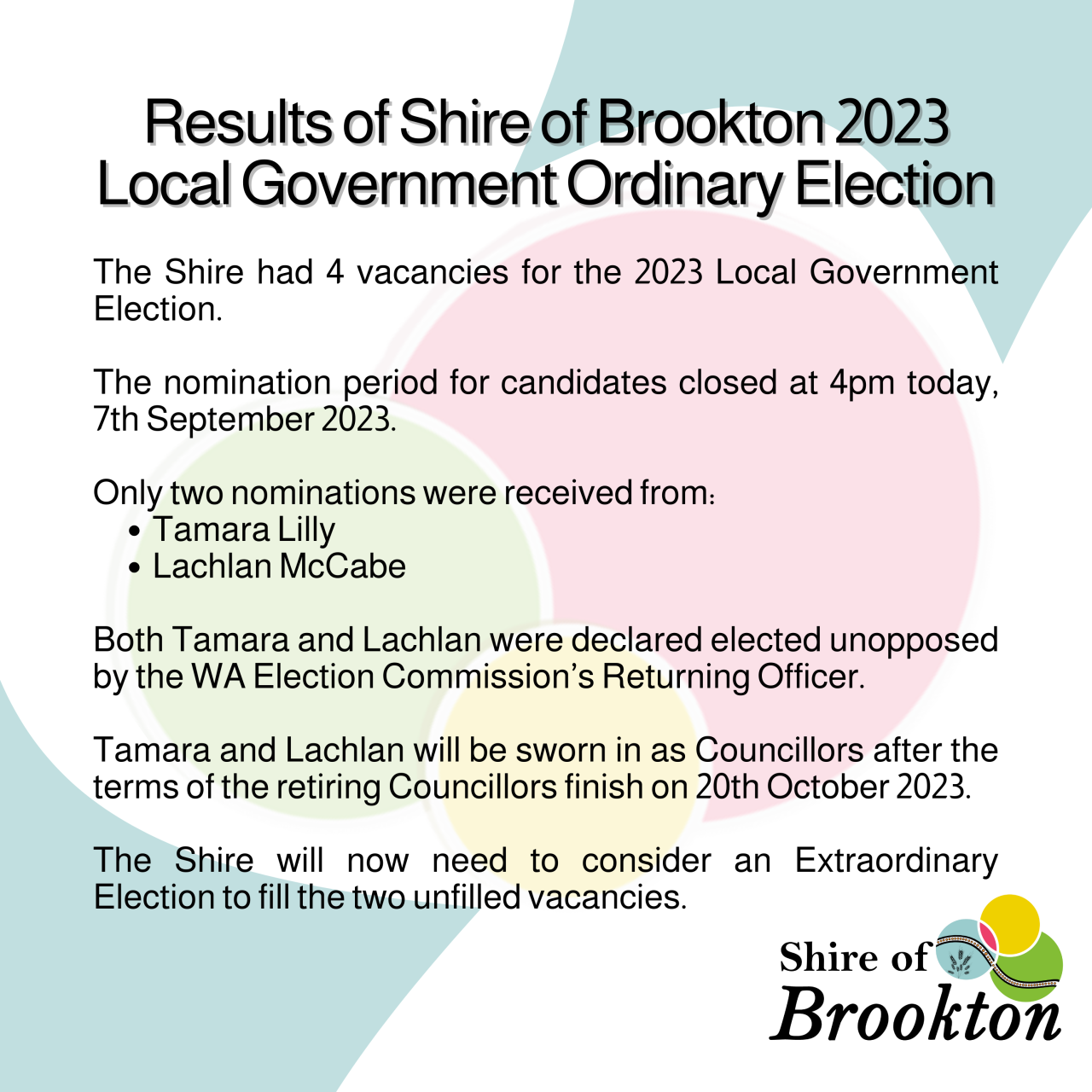 Latest News » Shire of Brookton